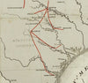 1872 Texas Cattle Trail Map – Copano Bay Press