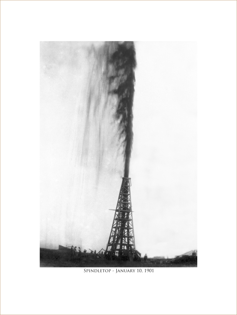 Trost's Historic Image of Spindletop - January 10, 1901 - Fine Art Pri ...